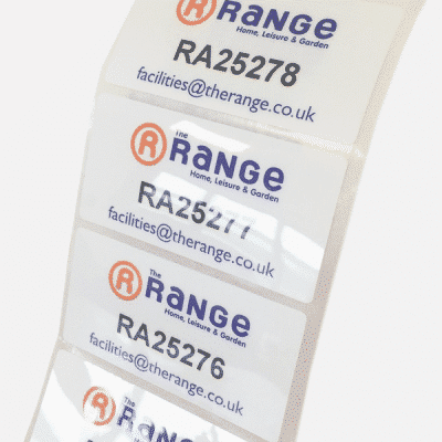 Customised 3M Polyester Laminated Asset Tag | Custom Labels
