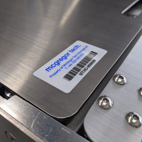 Customised 3M Polyester Laminated Asset Tag | Custom Labels