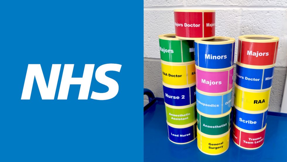Hampshire Hospitals NHS Foundation Trust Trauma Identification Labels