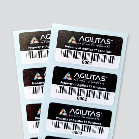 Tamper Proof Ultra Destruct Fragmenting Asset Labels