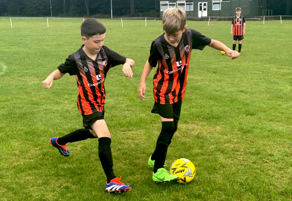 Custom Labels Sponsors Local U11 Football Club Nether Stowey